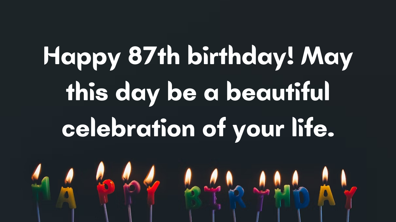 87th Birthday Wishes: Birthday Wishes for 87 Years Old [350+] - Wishes Mine