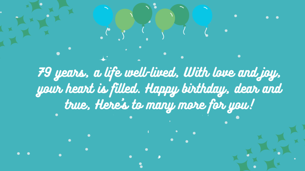 79th Birthday Wishes: Birthday Wishes for 79 Years Old [350+] - Wishes Mine