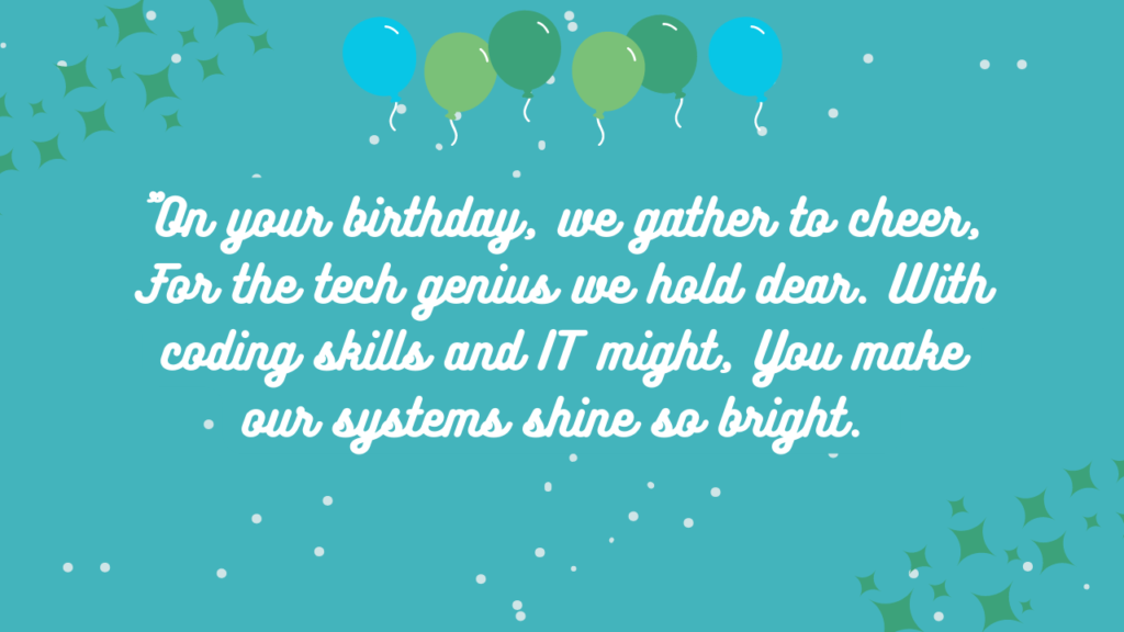 350+ Happy Birthday Wishes for IT Professional | WisheMine