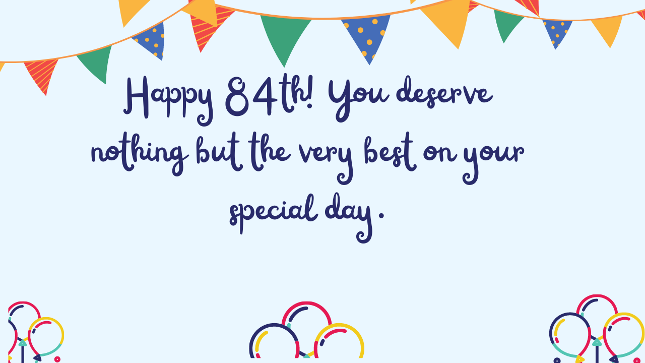 84th Birthday Wishes: Birthday Wishes for 84 Years Old [350+] - Wishes Mine